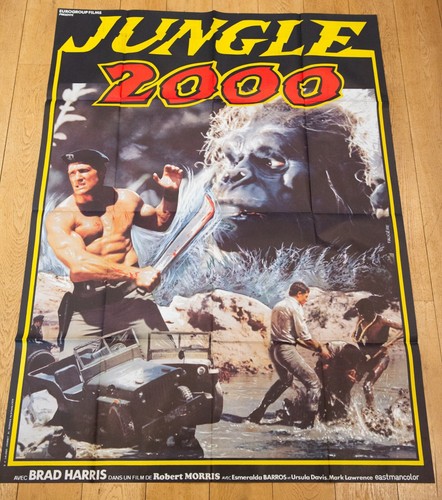 JUNGLE 2000 Affiche film 120x160 ROBERTO MAURI, BRAD HARRIS, ESMERALDA ...