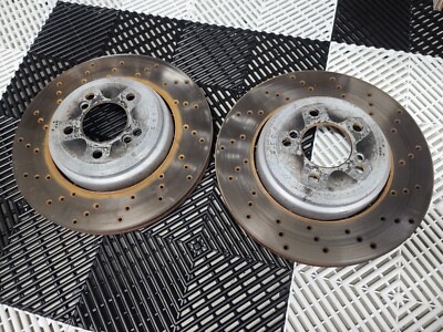 BMW E90 E92 E93 M3 08-13 PAIR REAR ROTORS DISCS SET 34212283804 ...