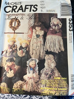 McCall's Crafts Sewing pattern - #5353 - Mop Dolls - baby, bunny ...