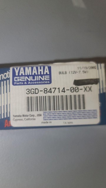 NOS Yamaha (SET OF 7) 3GD-84714-00-XX Bulb LOC 1091 for sale online | eBay