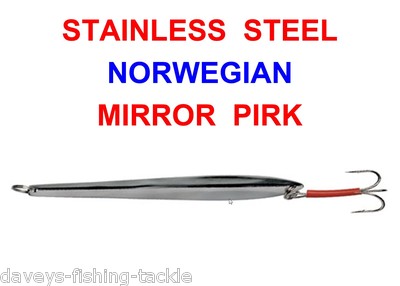 200g NORWEGIAN MIRROR PIRK NORWAY SEA BOAT ROD FISHING NORDIC COD LURES ...