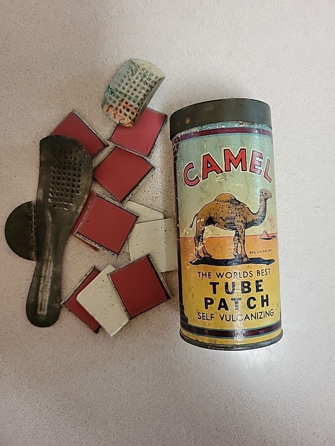 Vintage Camel Tube Patch Kit - With Patches | eBay