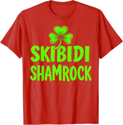 Skibidi Shamrock Irish Rizz For Lucky Saint Patricks Unisex T-Shirt | eBay