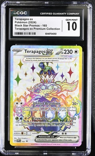 Terapagos Ex 165 Full Art BLACK STAR PROMO - UPC - Pokémon TCG CGC 10 ...