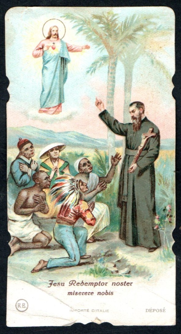 Holy card antique de San Francisco Javier santino image pieuse Estampa ...