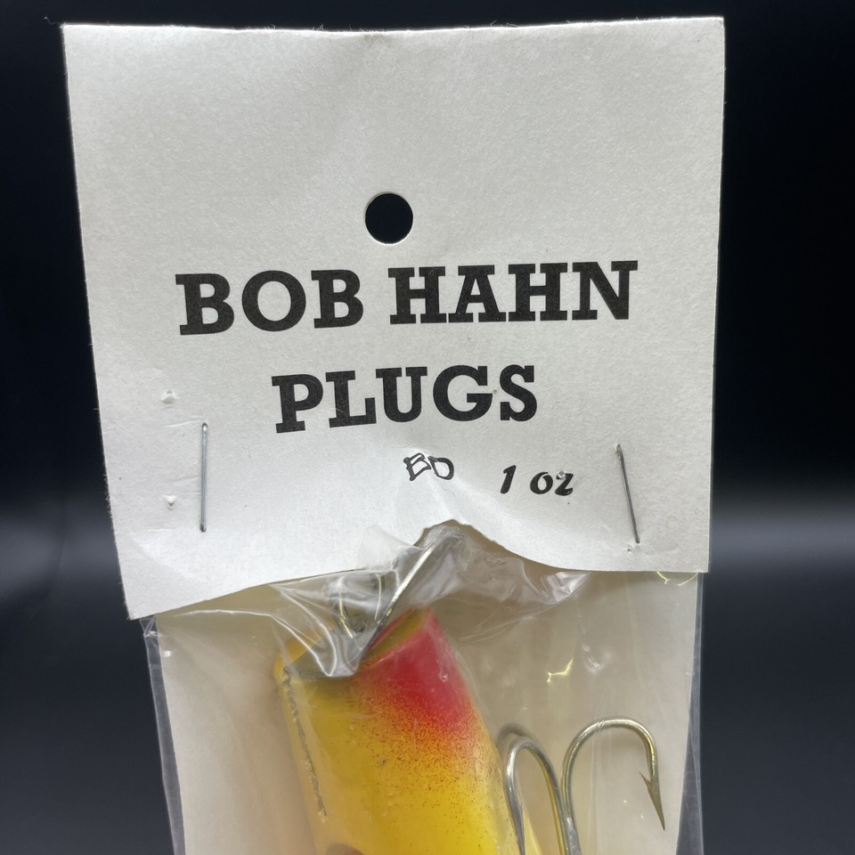 NEW BOB HAHN METAL LIP SWIMMER BD 1oz SALTWATER SURF STRIPER WOOD ...