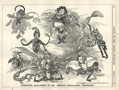 Rare 1894 British Cartoon JOSEPH CHAMBERLAIN SATIRIZED - Wm. Harcourt ...