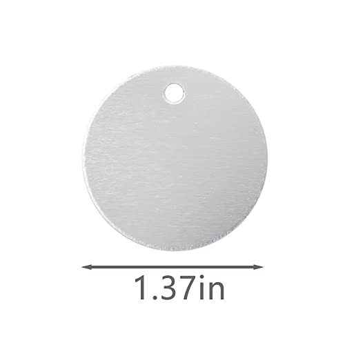 Round Aluminum Blank Tags Stamping Blanks Engraving Blanks 25 Pack ...