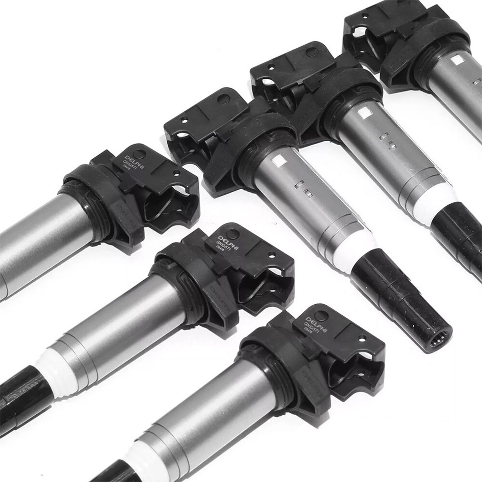 6PCS Delphi Ignition Coil Spark Plug For BMW E90 F30 320i 328i 330i E60 ...