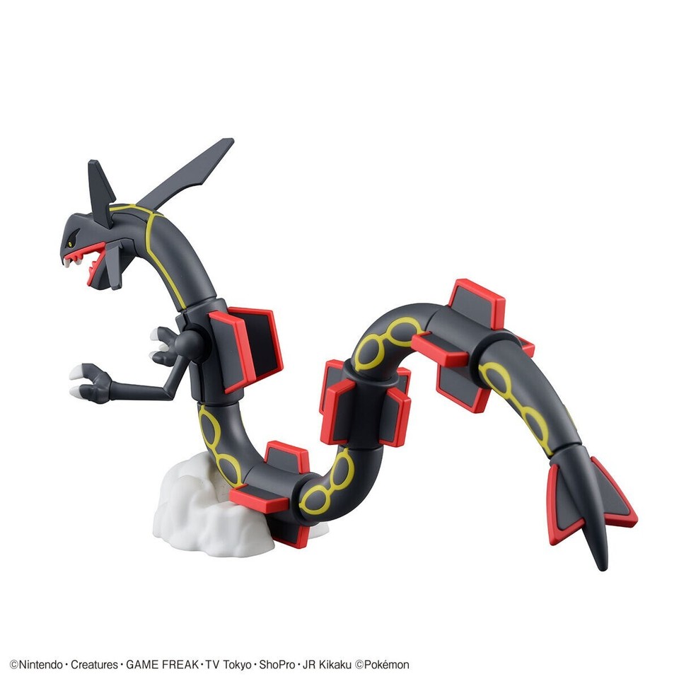 BANDAI Pokémon Model Kit Shiny Rayquaza Select Series Plastic Model Kit ...