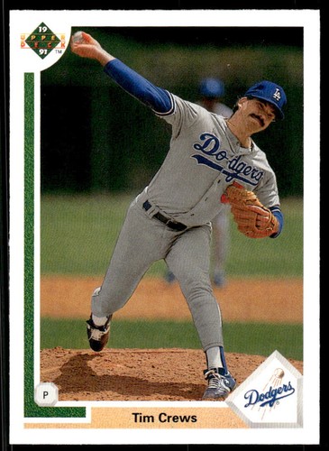 1991 Upper Deck 596 Tim Crews Los Angeles Dodgers Baseball Card | eBay