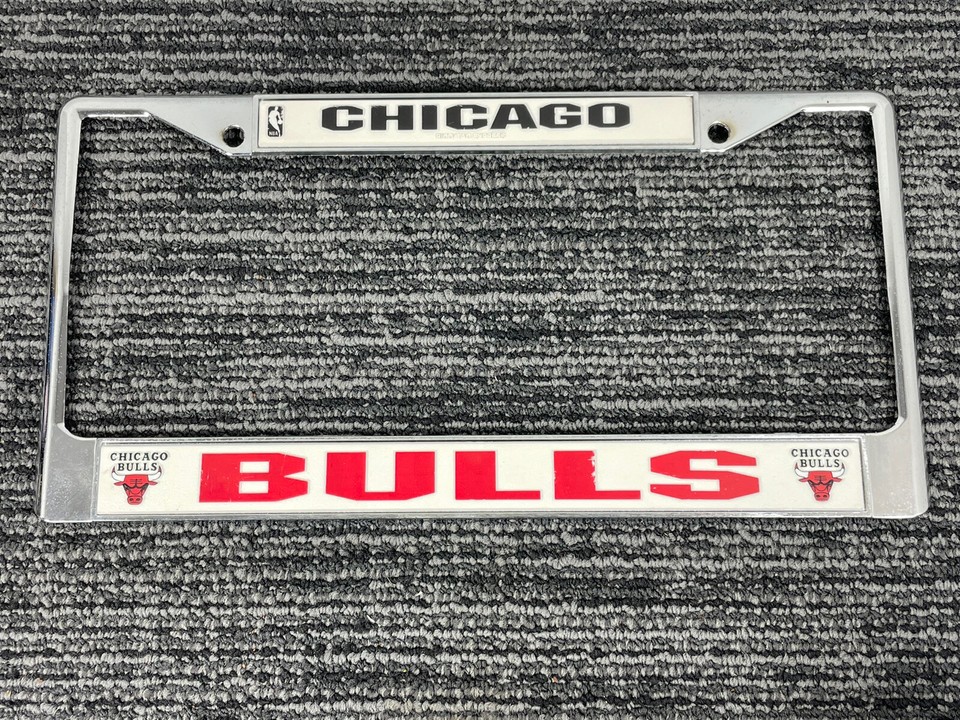 🔥 Lot Of 2 • Chicago Bulls • Rico • Chrome License Plate Frame Cover ...