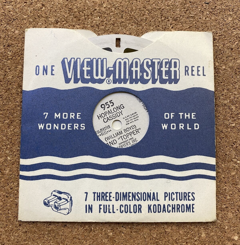 1950 View-Master Hopalong Cassidy William Boyd and Topper Reel # 955 7 ...