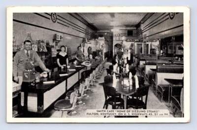 Smith Cafe "Home of Sizzling Steaks" FULTON Kentucky Diner Restaurant ...
