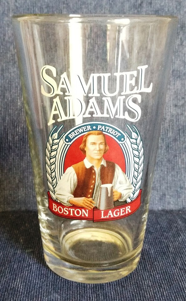 Samuel Adams ~ Boston Lager ~ PINT BEER GLASS ~ Sam Adams, Brewer ...