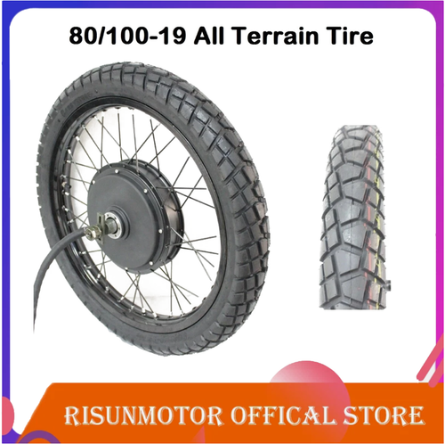 48V-72V 3000W-5000W High Power 19" Electric Motorcycle Rear Wheel Front ...