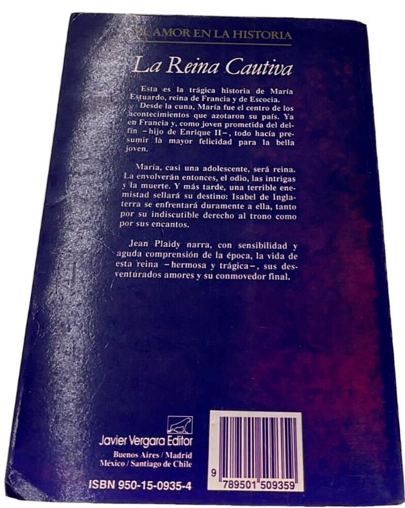 La Reina Cautiva by Jean Plaidy Spanish Edition 1989-Queen of France ...