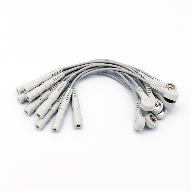 Universal ECG/EKG/Holter Cable Electrode Adapter,10 Leads Banana to ...