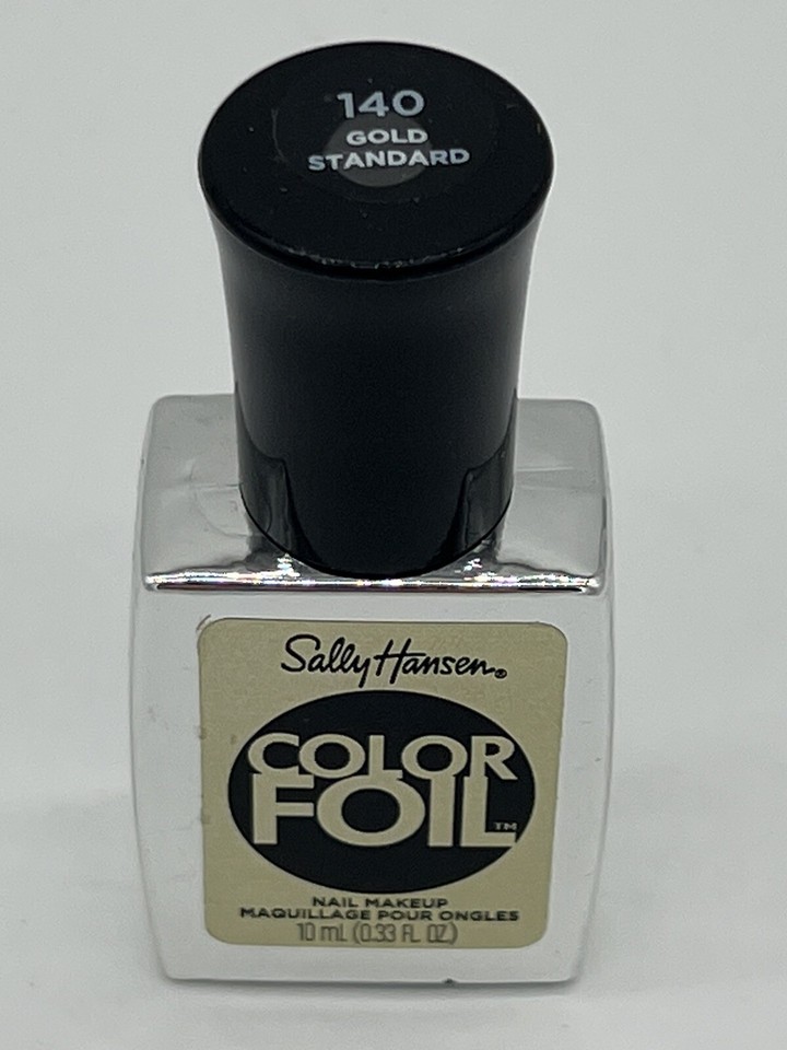 Sally Hansen Color Foil Nail Polish Gold Standard, 0.4 Fl Oz New | eBay
