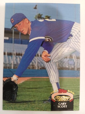 GARY SCOTT CHICAGO CUBS 1992 TOPPS STADIUM CLUB BASEBALL CARD #708 | eBay