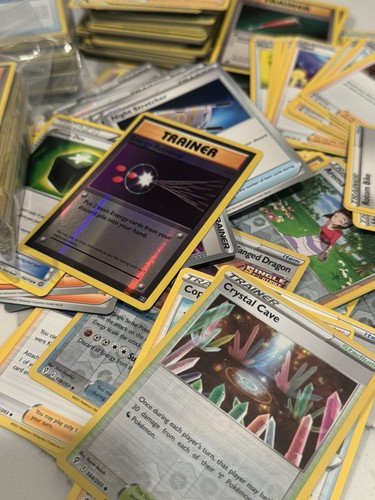 100 Assorted Pokemon Trainer Cards NM , Reverse Holos, Common and ...