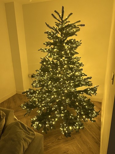 Balsam Hill European Fir 6.5 Foot (195cm) Easy Plug Christmas Tree ...