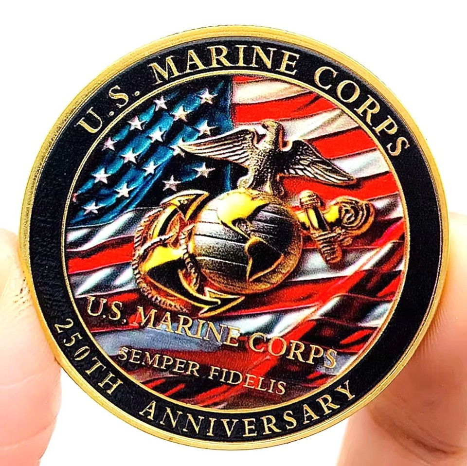 United States Marine Corps USMC 250th Anniversary Challenge Coin ...