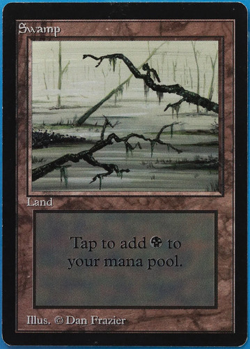Swamp (C Dark) Beta NM Basic Land MAGIC THE GATHERING CARD (ID# 509788 ...