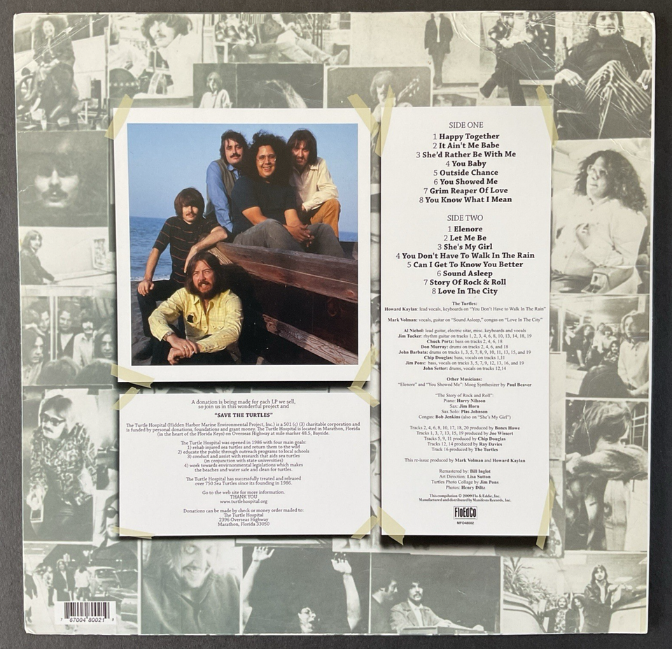 Save The Turtles: Turtles Greatest Hits LP Signed by Mark Volman ...