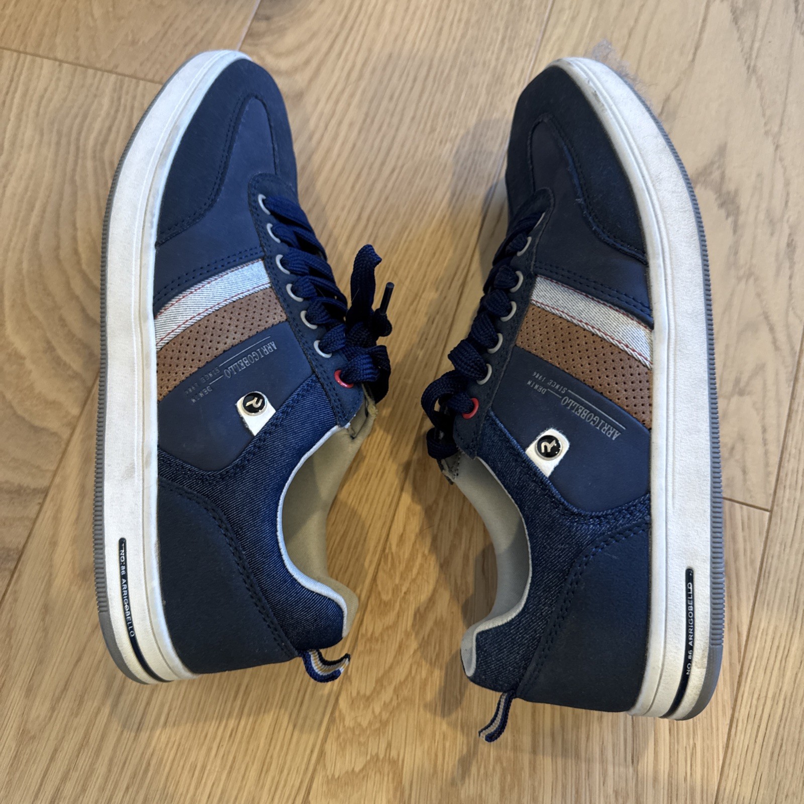 ARRIGO BELLO Casual shoes mens size 8 Blue Navy | eBay