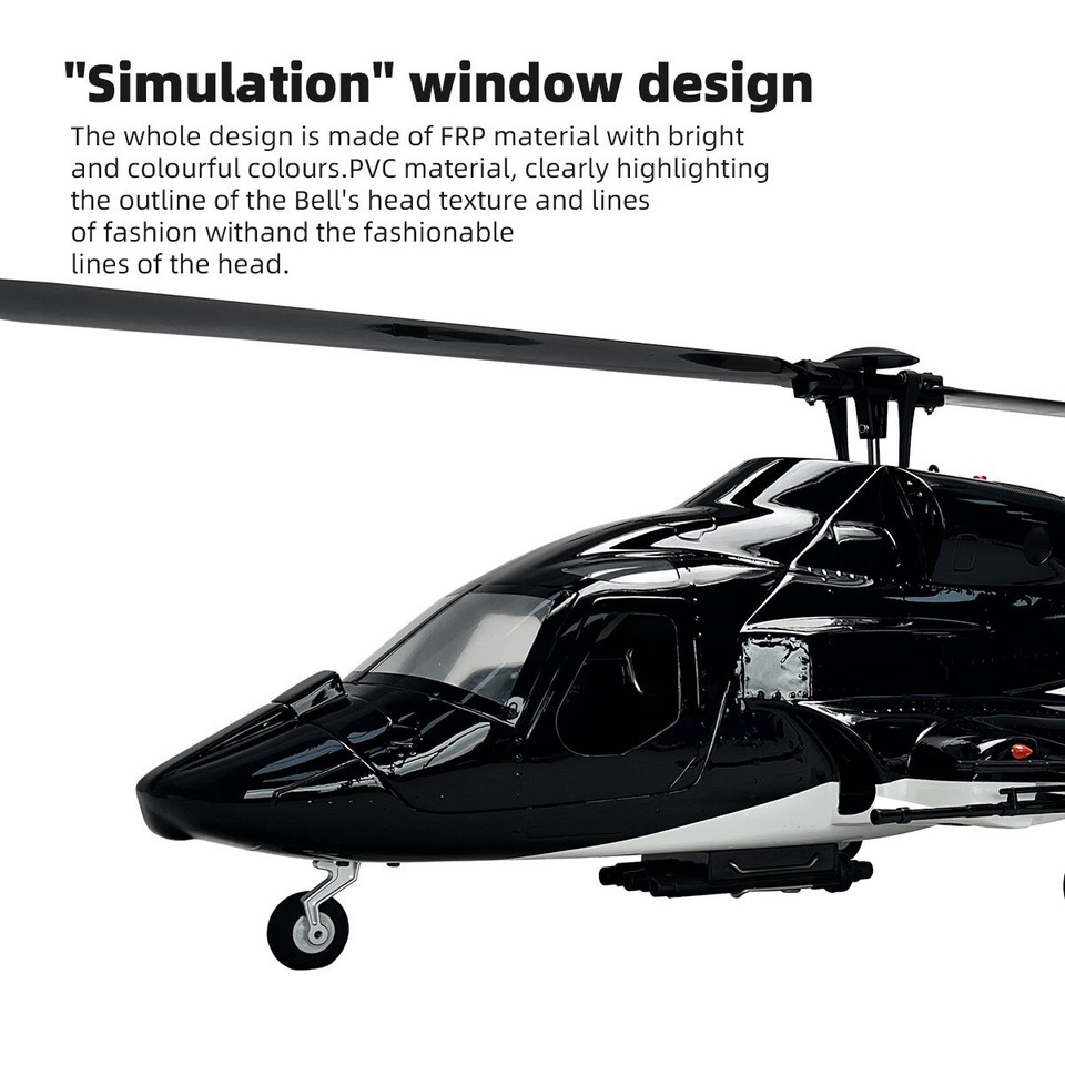 Roban 470 Size Airwolf RTF Version RC Helicopter Aircraft remote ...