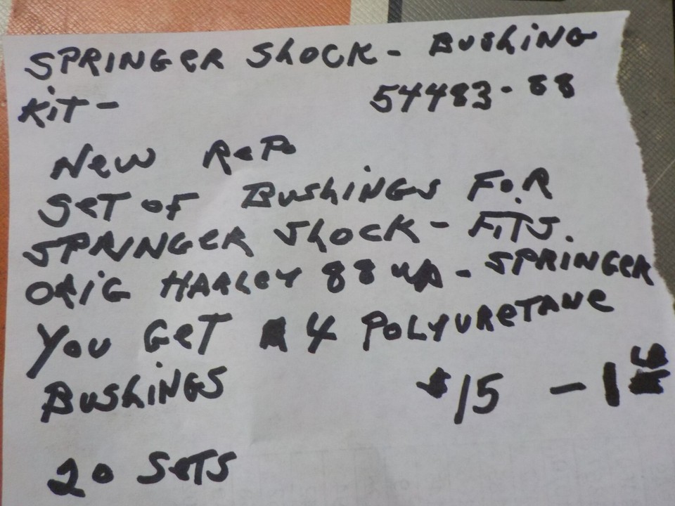 Springer Shock, Bushings Kit, 54483-88 | eBay