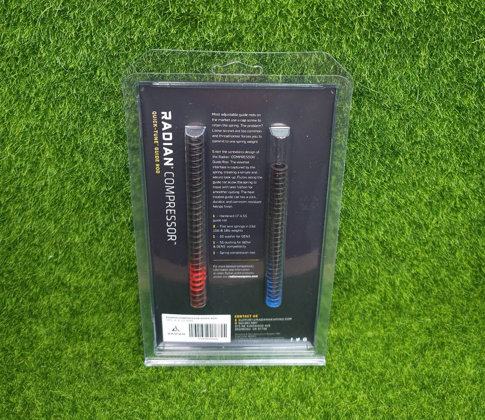 Radian Compressor Quick-Tune Guide Rod Glock 19 Gen 1-5 Nitride - A-G ...