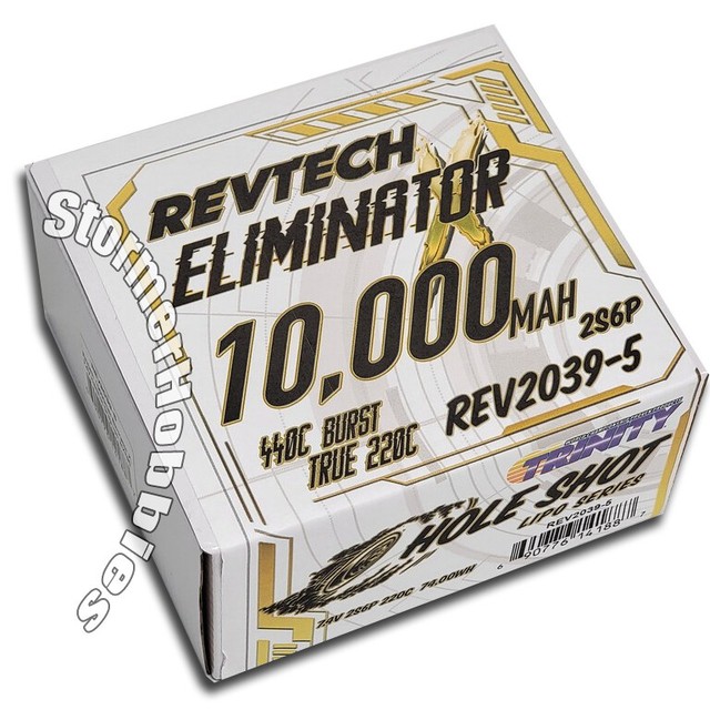 Trinity Revtech 10 000mah 2s6p 7.4v Eliminator X HoleShot Drag Battery REV2039-5 for sale online ...