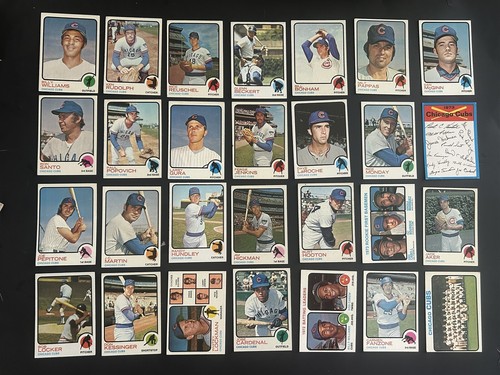 1973 Topps CHICAGO CUBS Complete TEAM Set RON SANTO Billy WILLIAMS ...