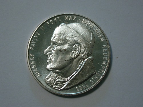 vintage VATICAN MEDAL ** Joannes Paulus II Pont Max. 1983 ** Pope John ...