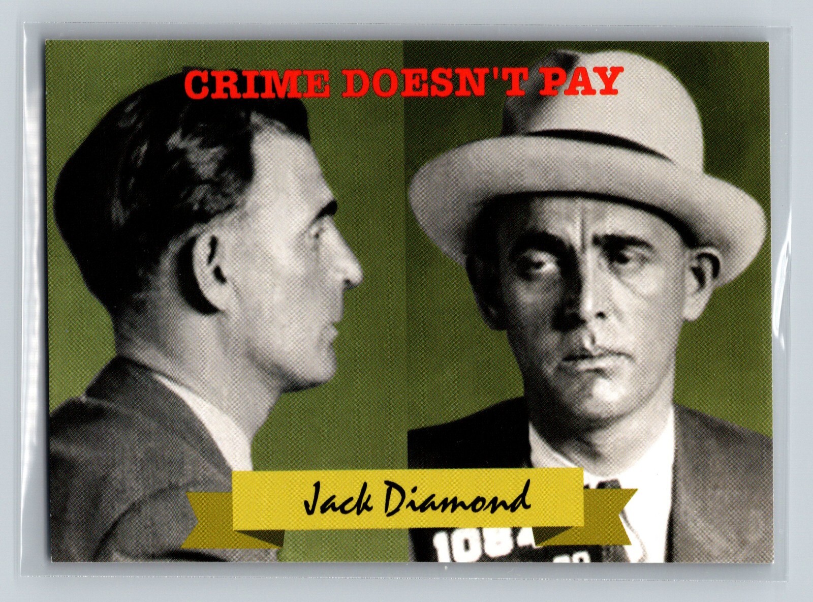 Jack Diamond Legs 2016 Historic Autographs The Mob #9 Trading Card ...