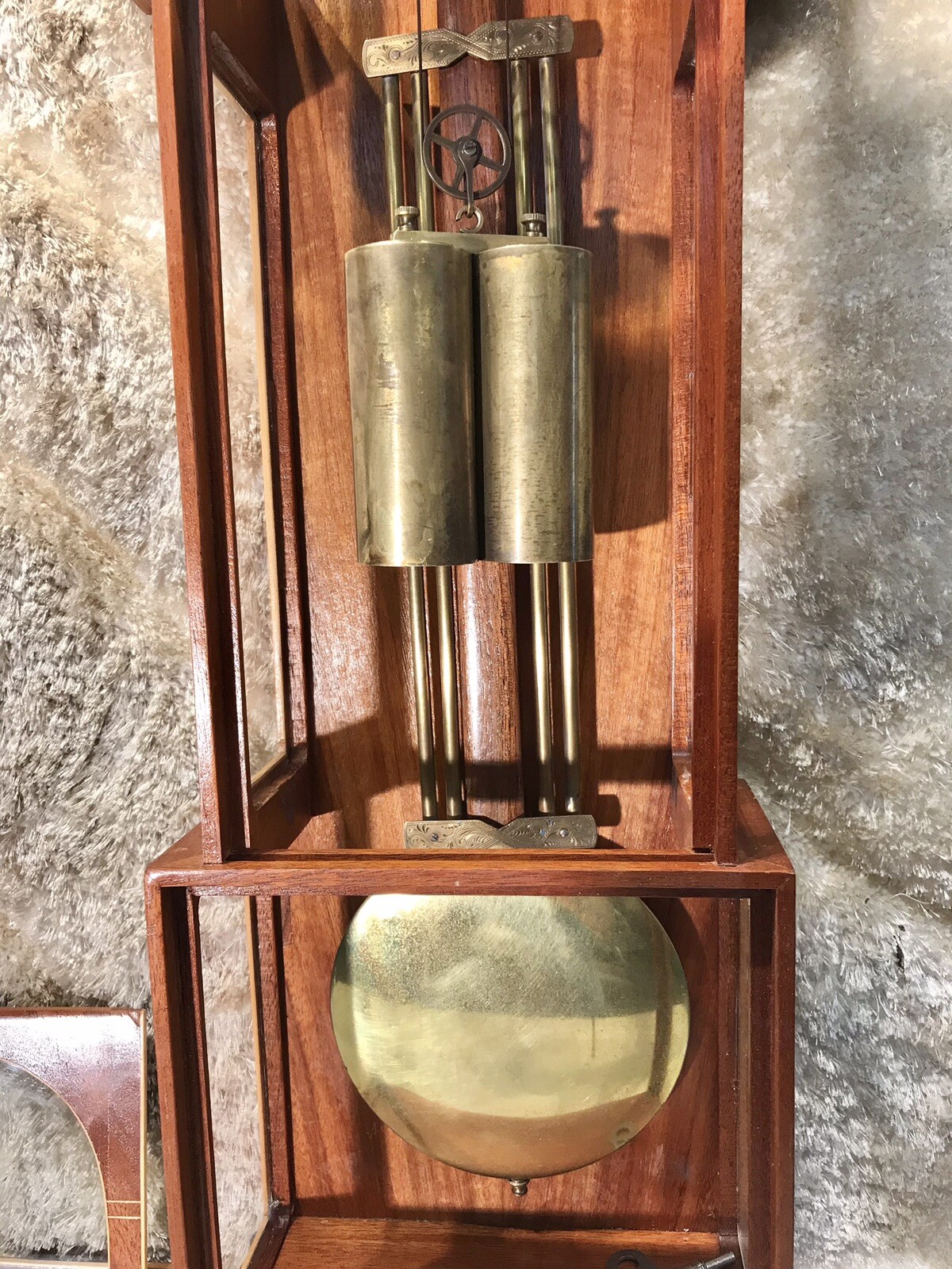 45 Days Germany Vienna,LATERNDLUHR ,Clock,1 double Brass Weights Driven ...