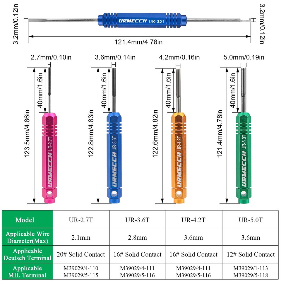 URMECCH Removal Tool Kit for Deutsch Weather Pack Metri Pack Series ...