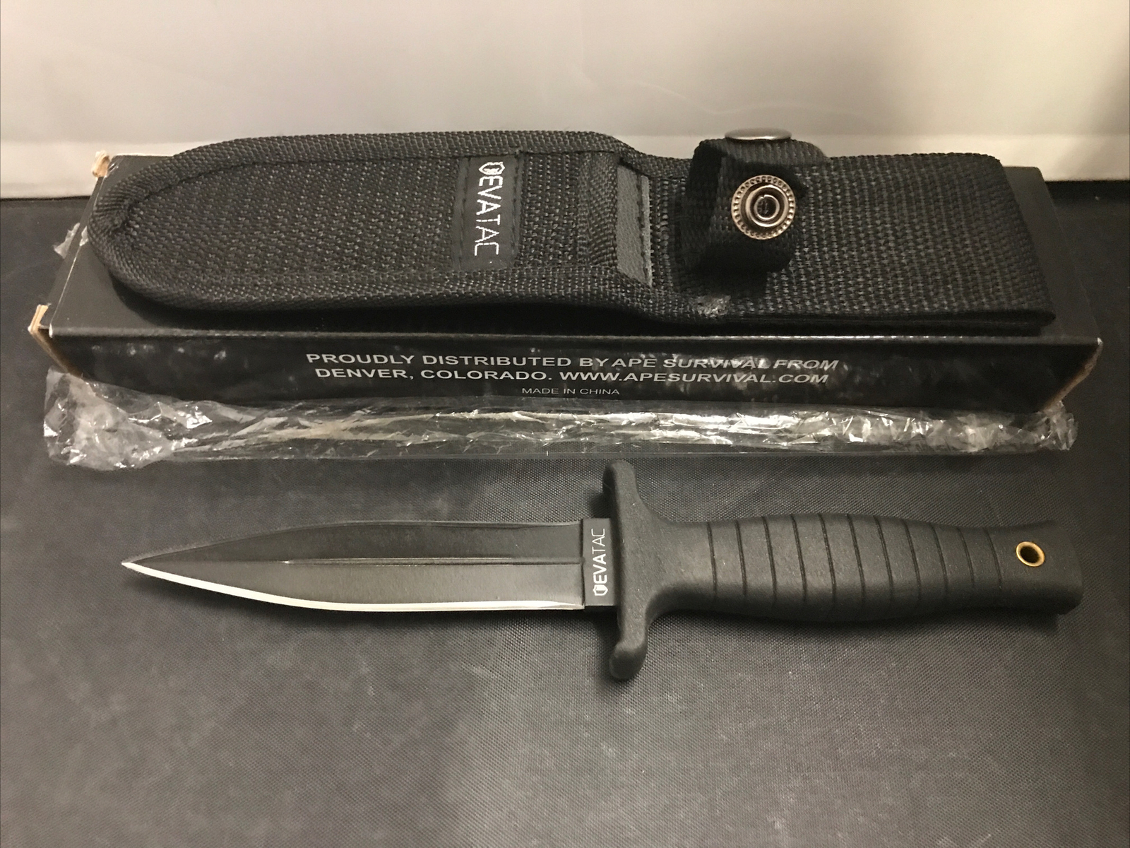 EVATAC Double-Edged Combat Knife - ET-BLKDGR | eBay