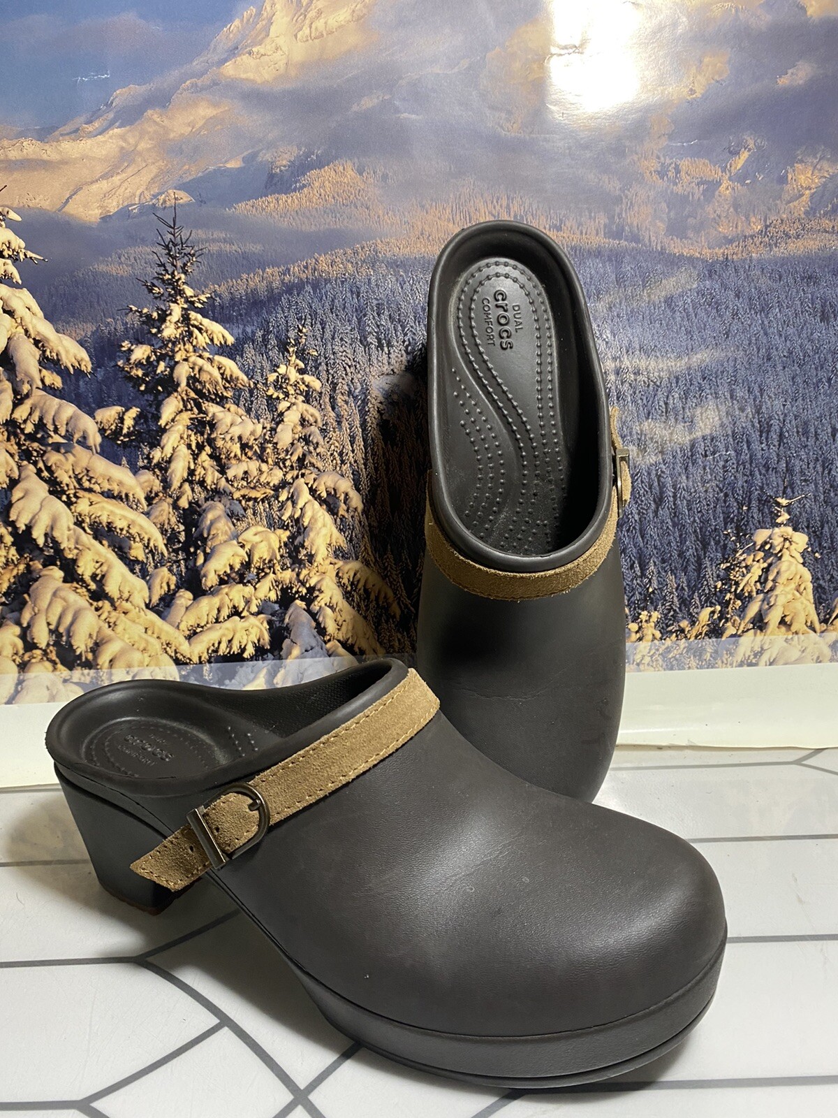 Crocs Size 10 Women’s Shoes Dual Comfort Sarah Brown … - Gem