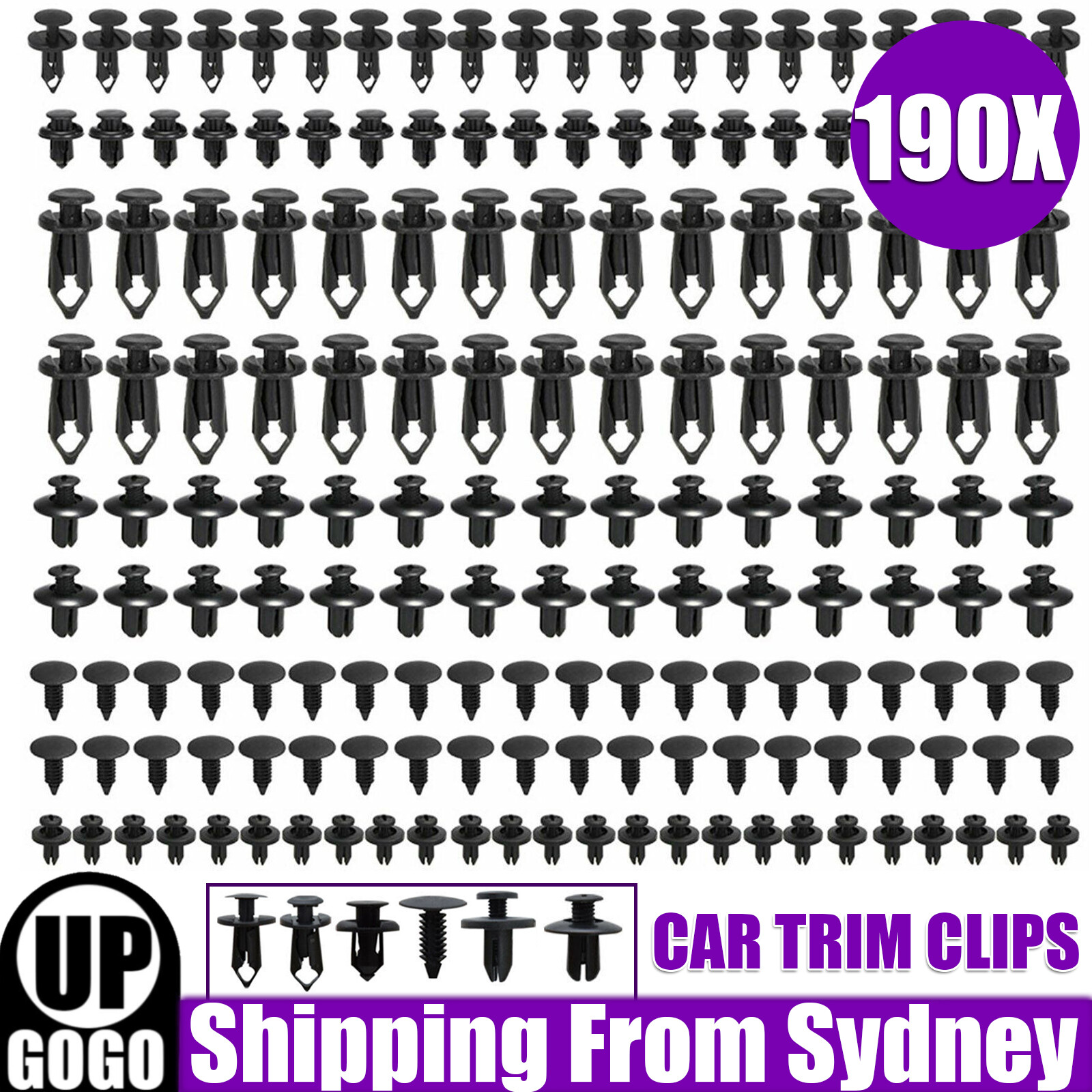 Car Trim Body Clips Kit Rivets Retainer Auto Panel Bumper Plastic ...