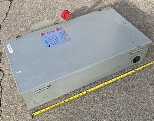 POWERMASTER EATON H364NFK, SAFETY SWITCH, 200A, 600V/250DC, 3P, 150 H.P ...