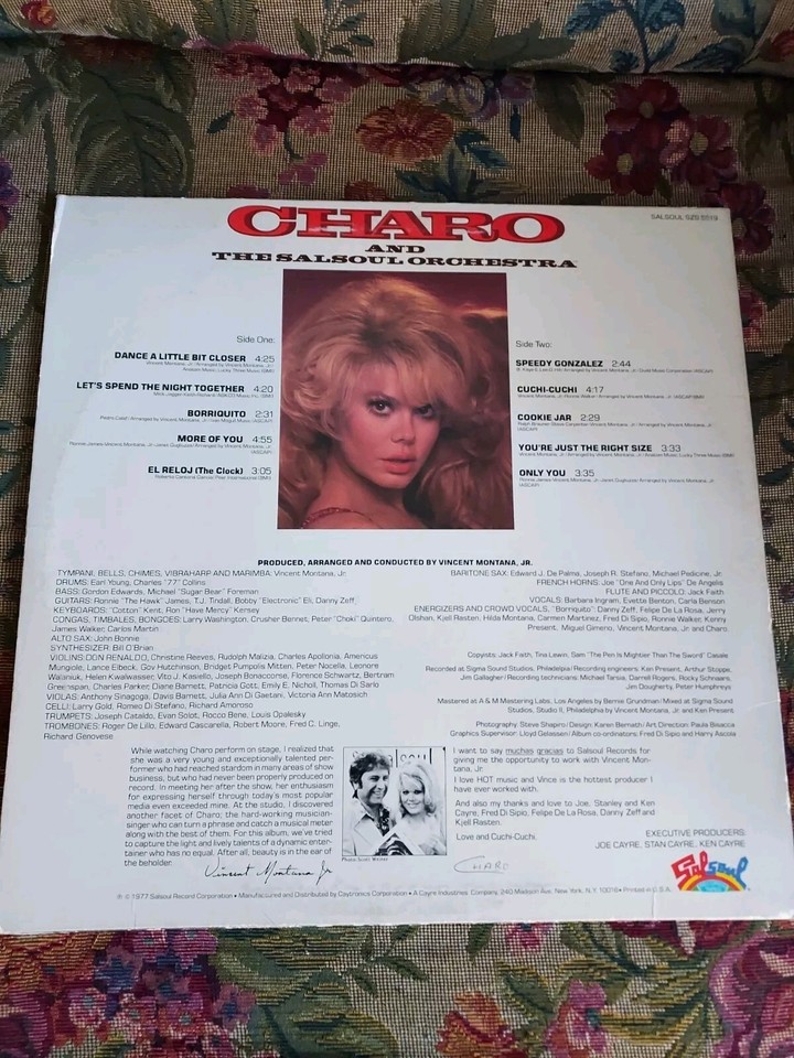 CHARO and THE SALSOUL ORCHESTRA LP 12" record EXOCTICA CHEESECAKE | eBay