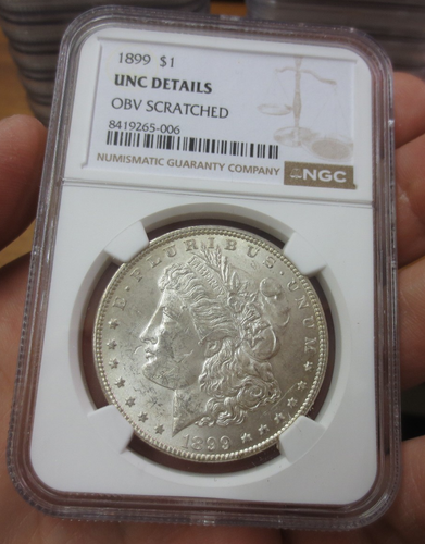1899P Morgan Dollar NGC UNC Details (OBV Scratched) (Better Date) | eBay UK
