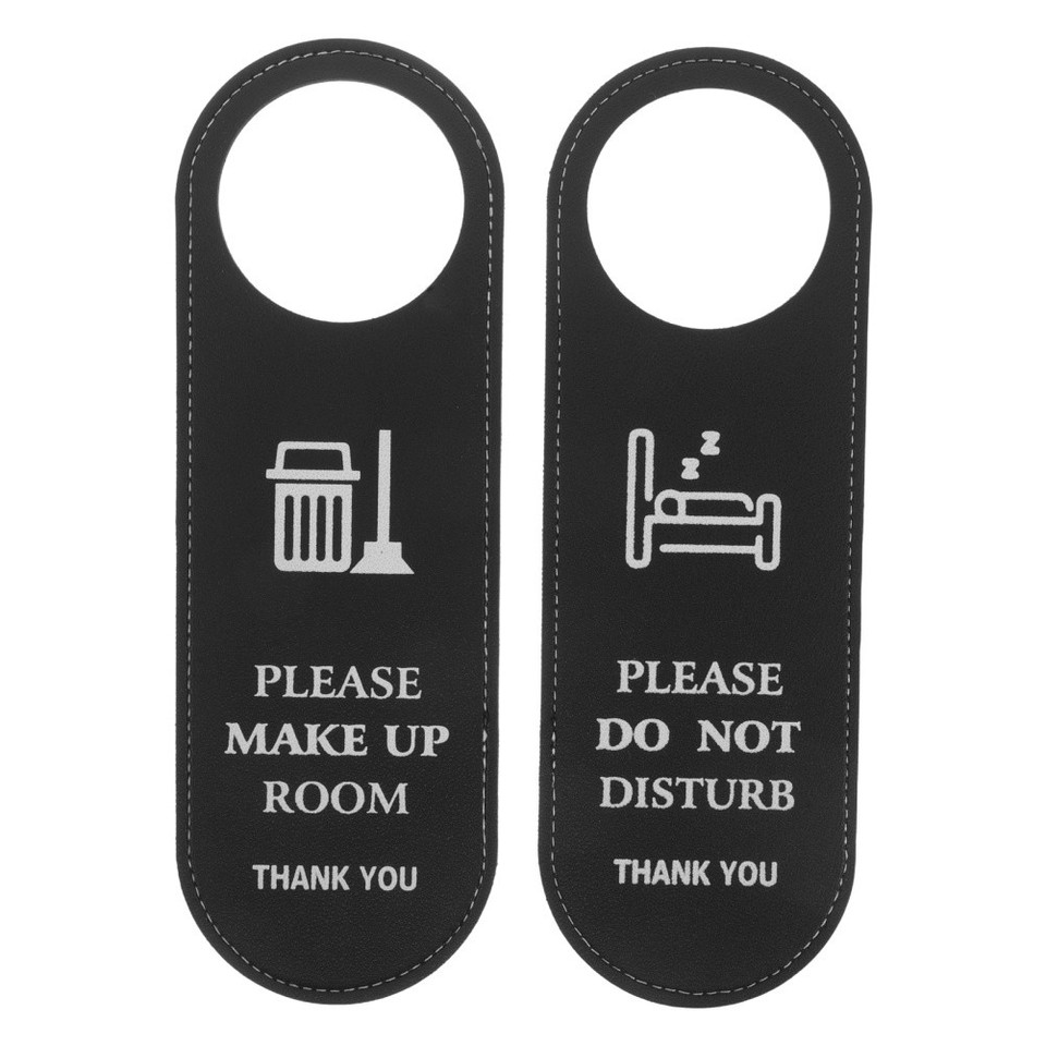 2pcs Office Door Hanger Sign - Please Clean Room Hanging Tag For ...