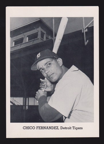1958-65 JAY PUBLISHING Chico Fernandez TIGERS 5x7 PICTURE PACK PHOTO VG ...