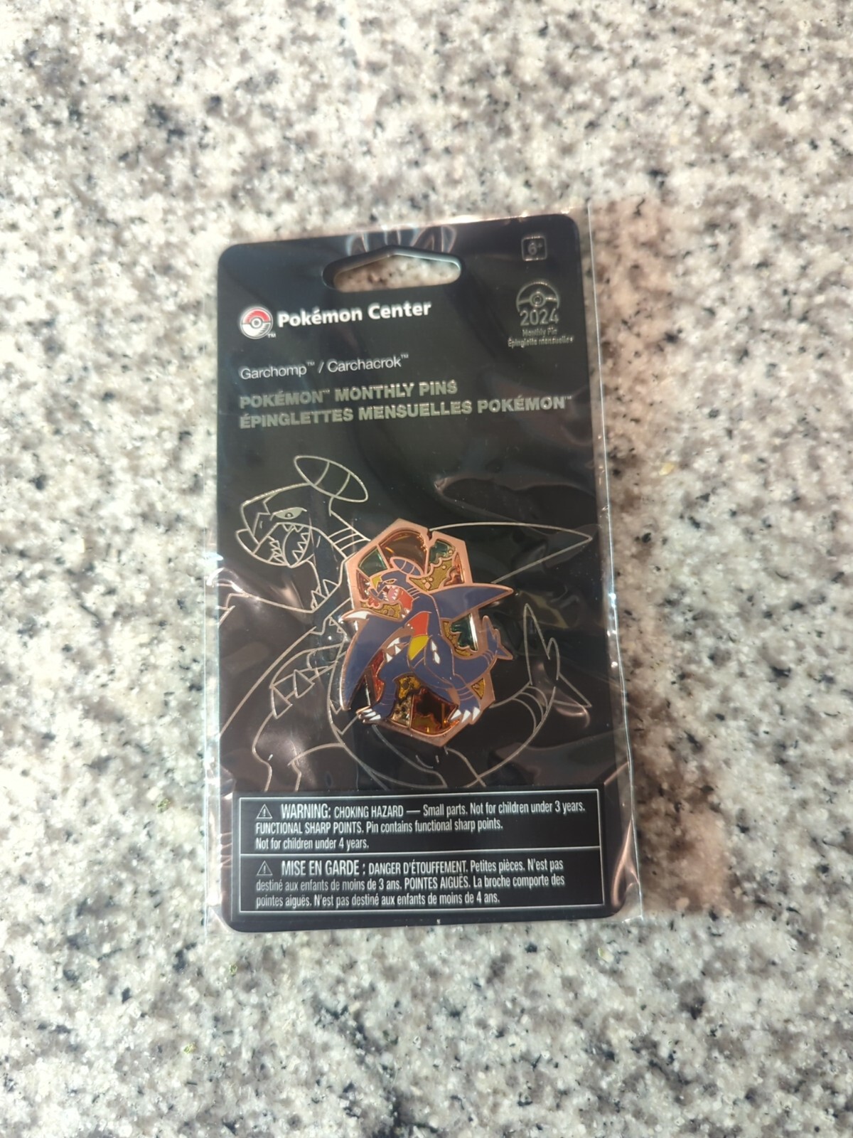 Pokemon Center Garchomp Pokémon Monthly Pins: Dragon Types Pin 1/12 ...