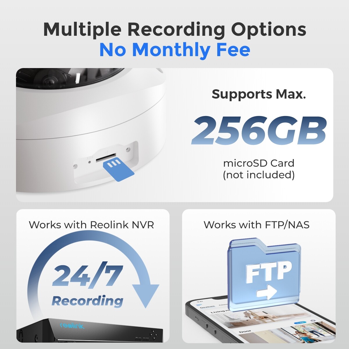 Reolink 4K 8MP PoE Security Camera Spotlight 5X Optical Zoom 2-Way Talk ...