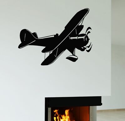 Wall Sticker Airplane Aviation Flying Sky Decor for Room Vinyl Decal ...